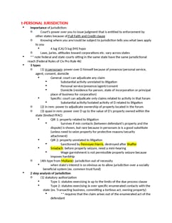 Oxbridge Notes | Civil Procedure Road Map Outlines