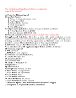 Oxbridge Notes | Civil Procedure Road Map Outlines